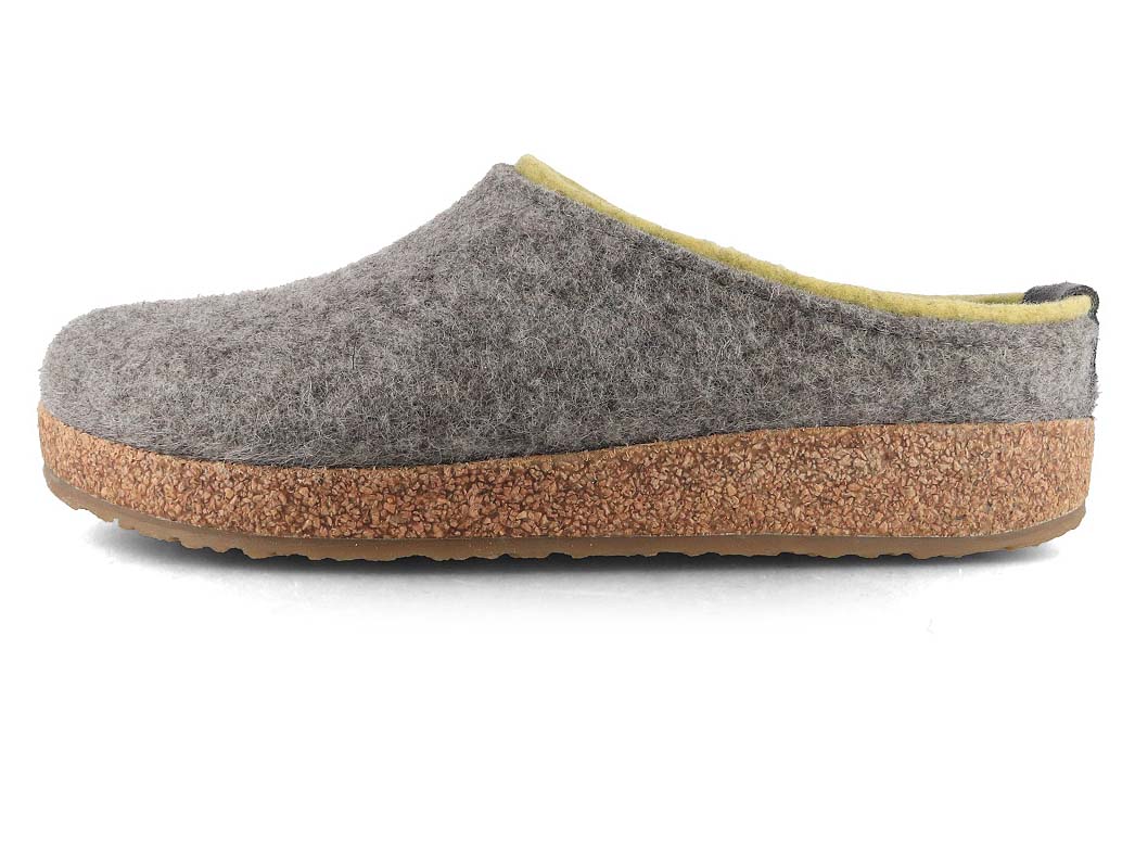 HAFLINGER Grizzly Kris Filz Hausschuhe, basalt