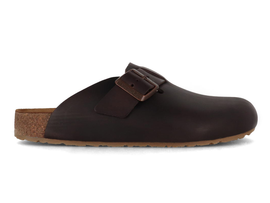 HAFLINGER Porto Damen und Herren Leder Clogs, braun
