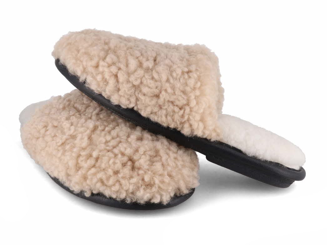 Lammbock® Lammfellpantoffeln Locke für Damen