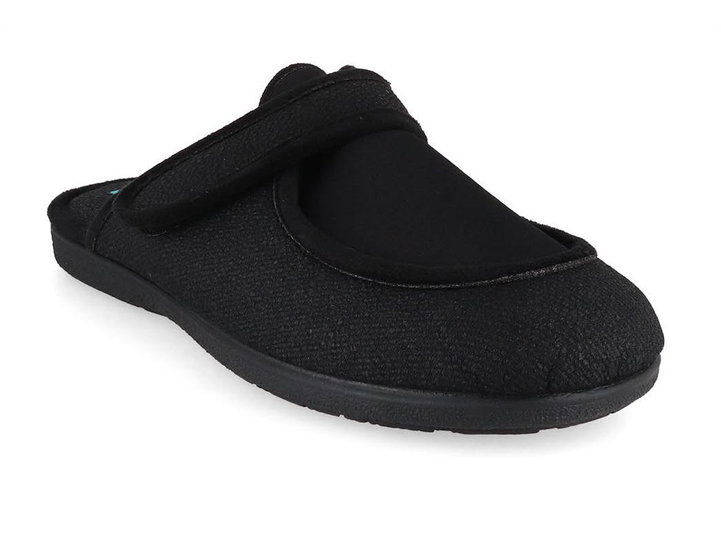 Varomed vital Damen Herren Pantoffeln Mika, schwarz